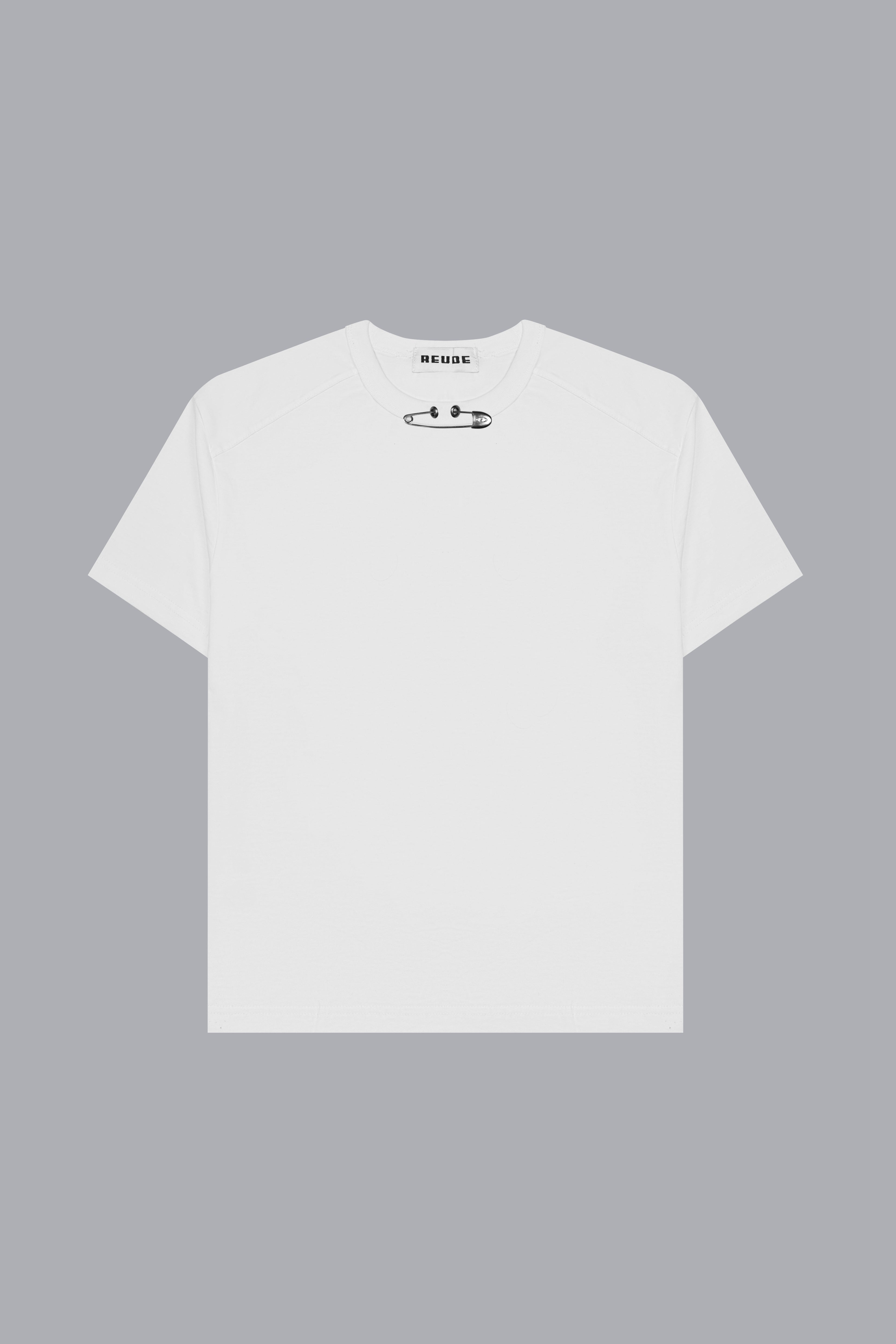 ACCESSORIZED SLIM TEE PIN V2 - WHITE – REUDE